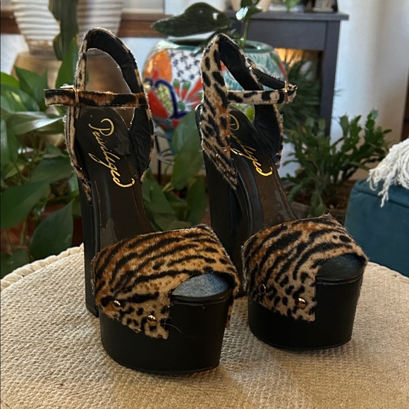 Privilege | Shoes | Leopard Print Platform Heels | Poshmark